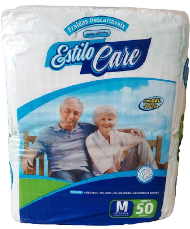 Fralda Geriátrica Estilo Care Uso Adulto - M 150 Unidades - Fralda ...