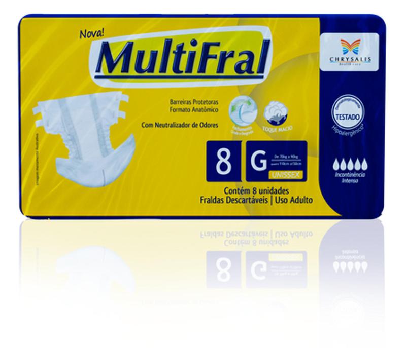 Fralda Geriatrica Multifral EG 7 unidades - Chrysalis - Fralda ...