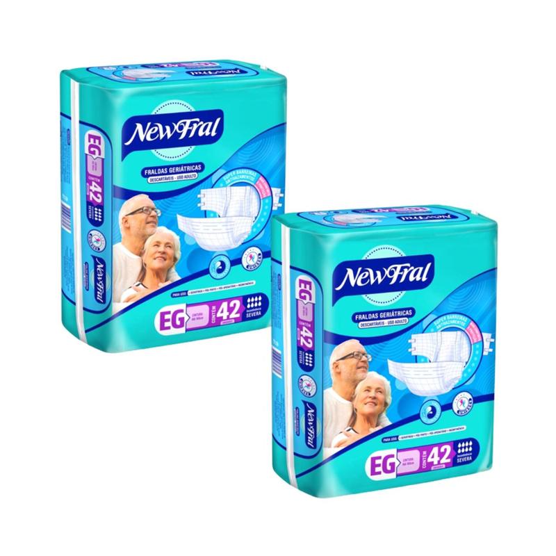 Fralda Geriatrica New Fral HIPER 2 Pacotes Tamanho XG - Fralda ...