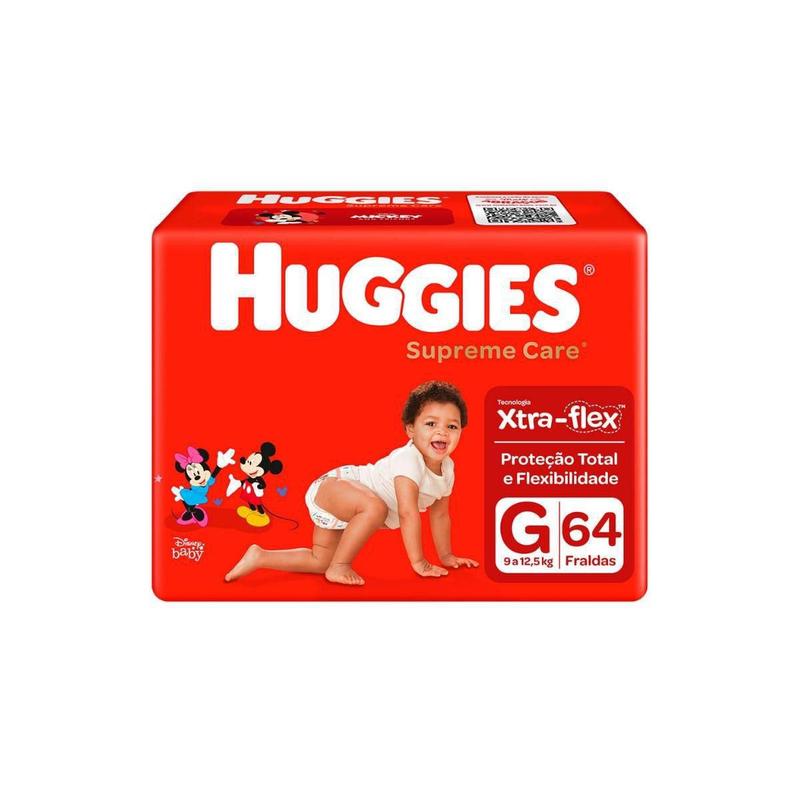 Fralda Huggies Supreme Care G - 64 Unidades - Fralda Descartável ...