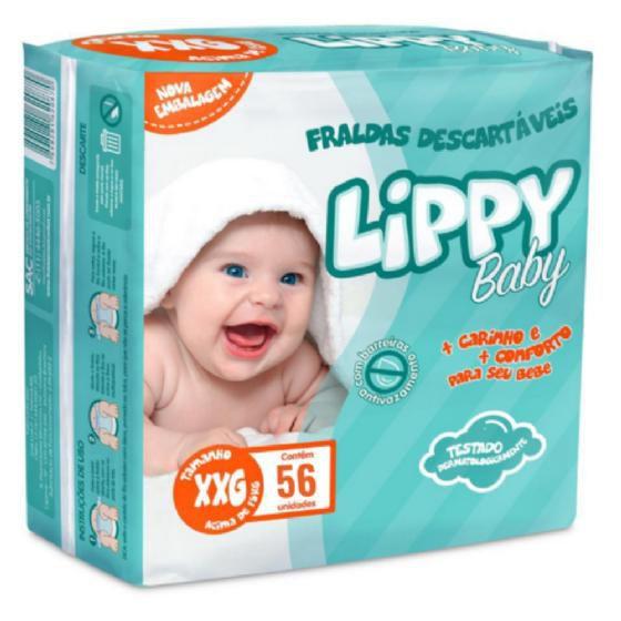 Fralda Infantil Descartável Tamanho Xxg - Pacote com 56 Unidades ...