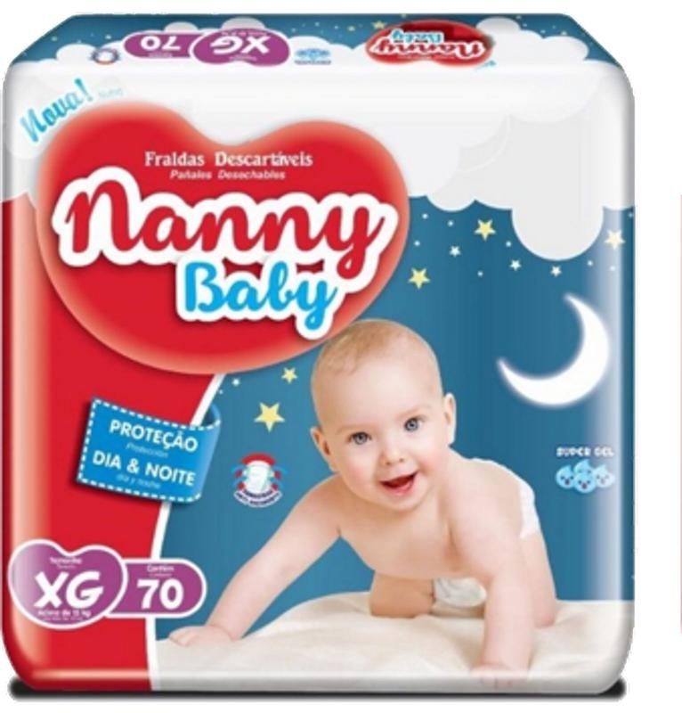 Fralda infantil nanny baby xg c/70 - Fralda Descartável - Magazine Luiza