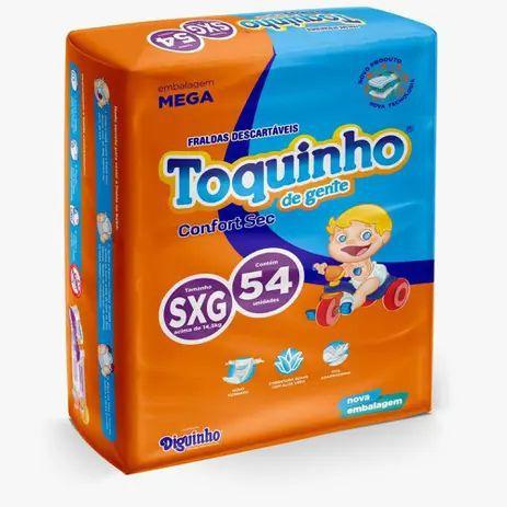 Fralda Infantil Toquinho De Gente Confort Sec Mega Descartável Tamanho ...