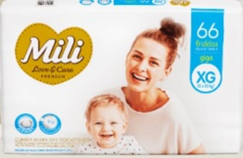 Fralda Mili Love&Care Giga XG 66fraldas - Fralda Descartável - Magazine ...