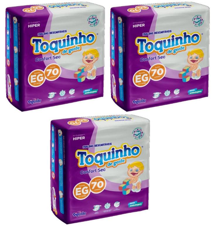 Fralda Toquinho Confort Sec Hiper (Dia & Noite) Tam EG - ATACADO BARATO ...