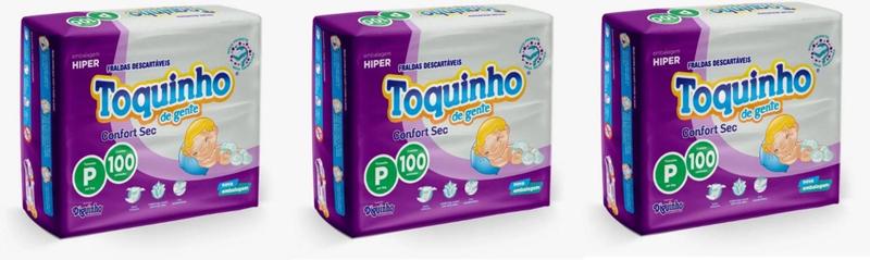 Fralda Toquinho Confort Sec Hiper (Dia & Noite) Tam P - ATACADO BARATO ...