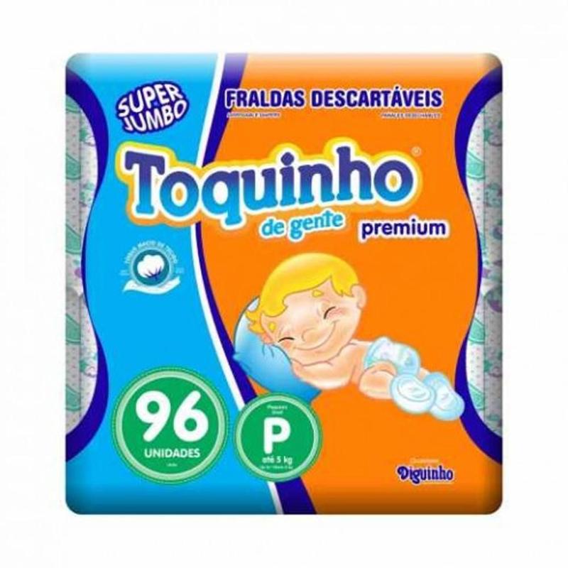 Fralda Toquinho de Gente Premium P 96un - Fralda Descartável - Magazine ...