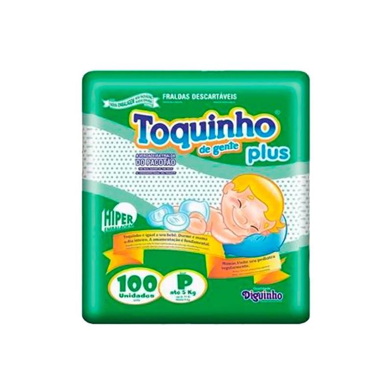 FRALDA TOQUINHO MEGA P - 100 unidades - Fralda Descartável - Magazine Luiza