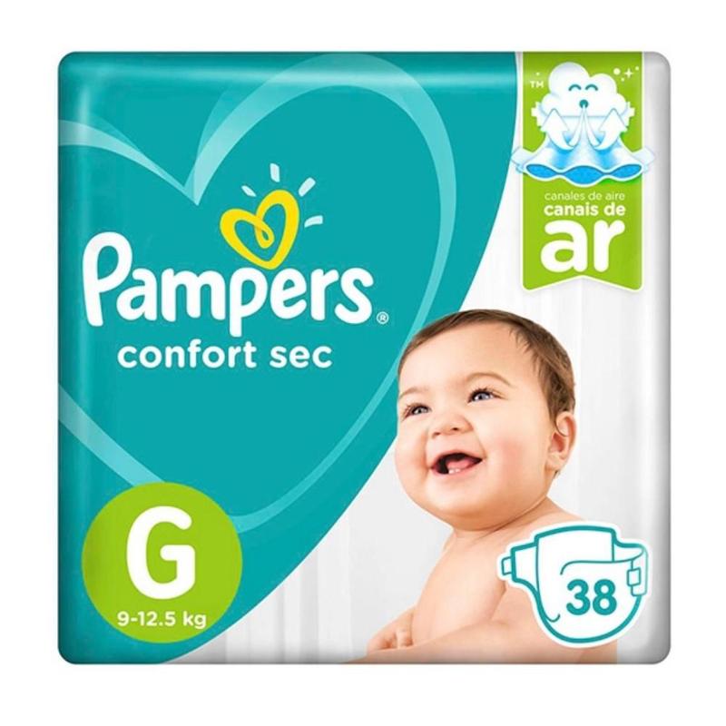 Fraldas Infantis Pampers Confort Sec MEGA Descartável - Fralda ...