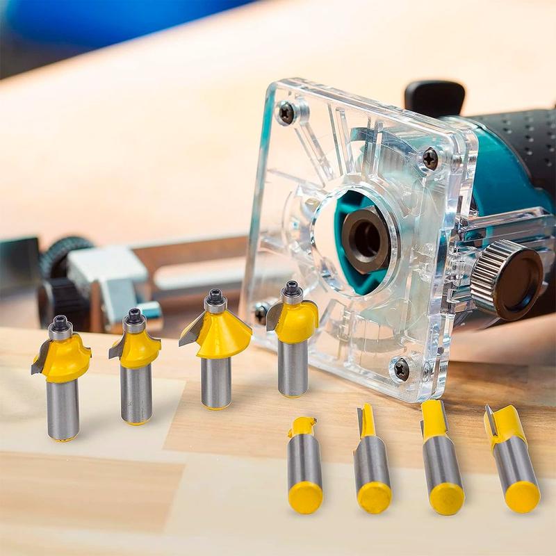 Fresa para Tupia Madeira Com Jogo Kit 12 de Peças Haste 6mm Com Maleta ...