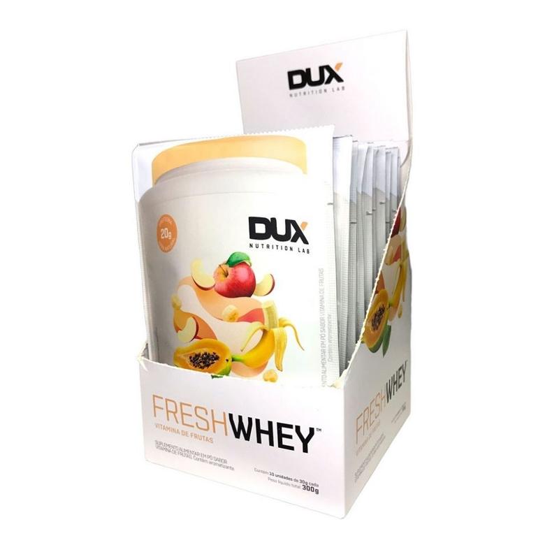 Fresh Whey Display 290g (10 Sachês de 29g) - Sabor: Vitamina de Frutas ...