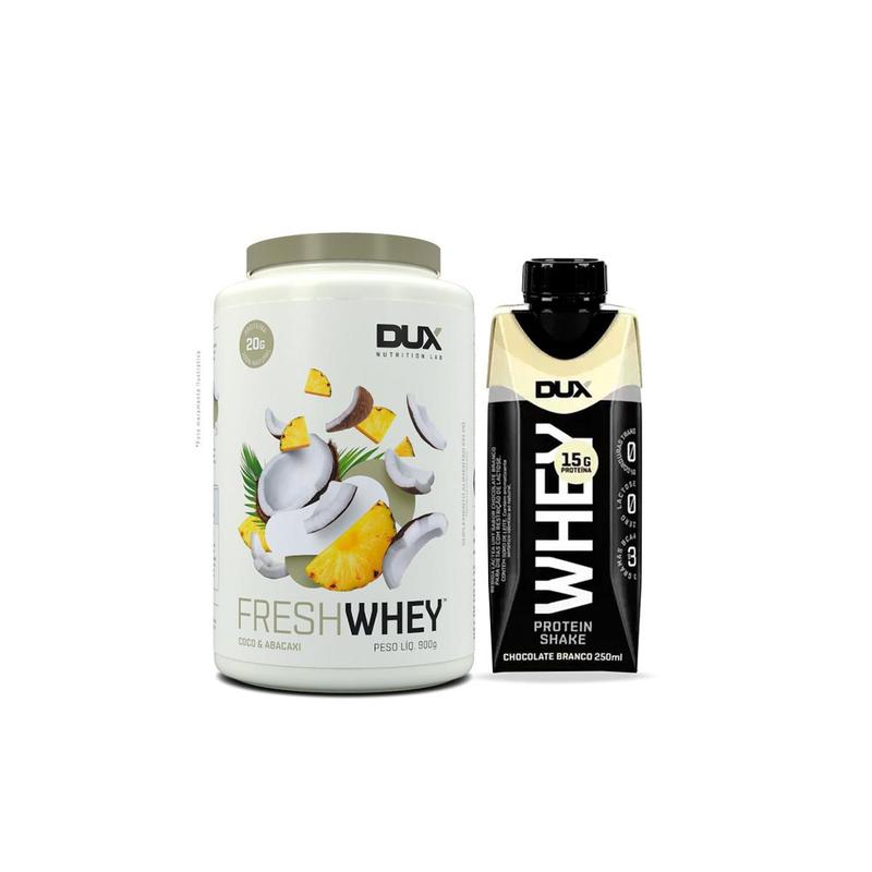 Fresh Whey Protein 900g + 1 Whey Protein Shake 250ML - Dux Nutrition ...