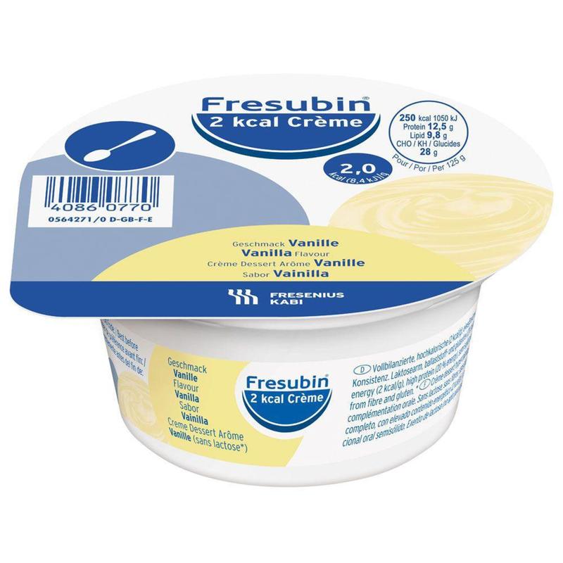 Fresubin 2 Kcal Creme Sabor Baunilha Fresenius 125g - Produtos para ...