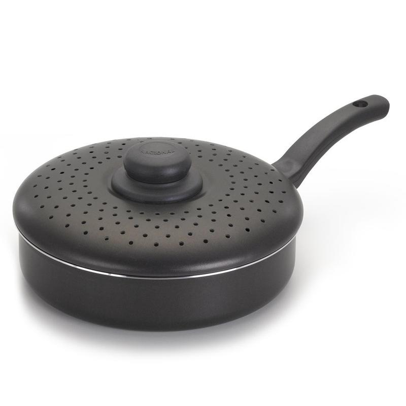 Frigideira Alta Antiaderente Nacional Tampa P/ Fritura 18cm - Alumínio ...