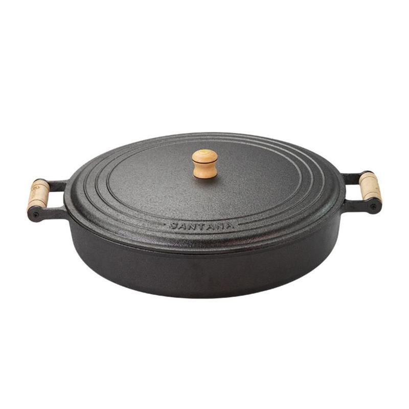 Frigideira Alta Com Tampa de Ferro Fundido 36 Cm Santana - Frigideira ...