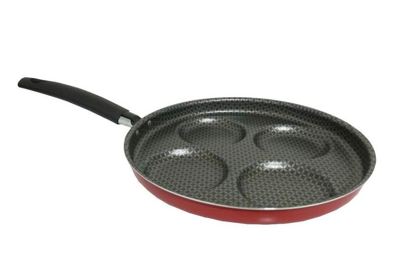 Frigideira Para Fritar 4 Ovos Multiflon Lançamento 7 Camadas ...