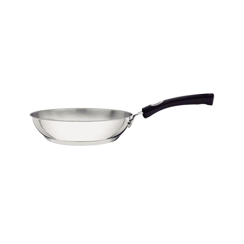 Frigideira Tramontina Solar 20cm 1,3L Silicone Rasa em Aço Inox Fundo ...