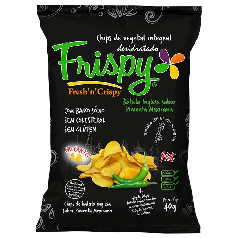Frispy Chips de Batata - Sabor pimenta mexicana 40g - FRISPY FRESH'N ...