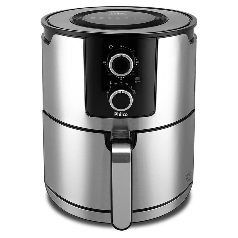 Fritadeira Air Fryer Sem Óleo Philco PFR67PI, 6L, 1800W, 220V, Inox - 53802069 - Fritadeira sem ...
