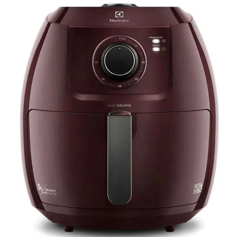 Fritadeira Electrolux Elétrica Airfryer 5L EAF51 Bordô 110V 5210AABR407 ...