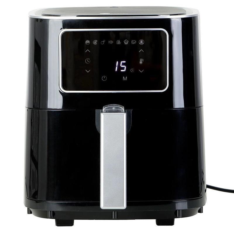 Fritadeira Elétrica Digital Air Fryer sem óleo 4,5L Preta 220v Fun ...