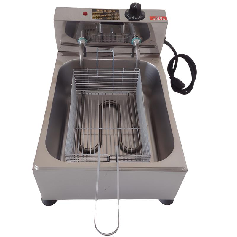 Fritadeira Elétrica Industrial 5 Litros 1 Cuba Inox - JBC Eletro - Fritadeira Industrial ...