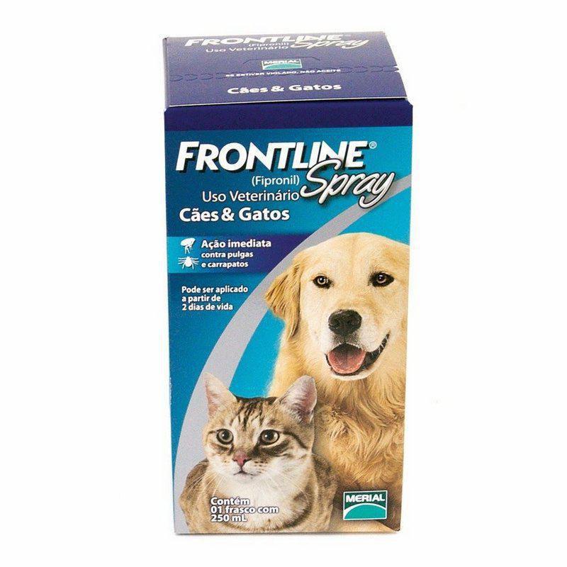 Frontline Spray Antipulgas Carrapatos 250Ml - Antipulga e Carrapaticida ...