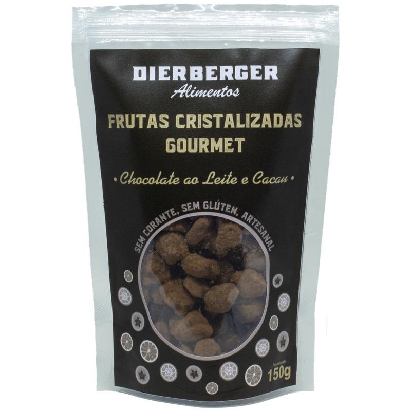 Frutas Cristalizadas Gourmet Chocolate ao Leite e Cacau 150g ...