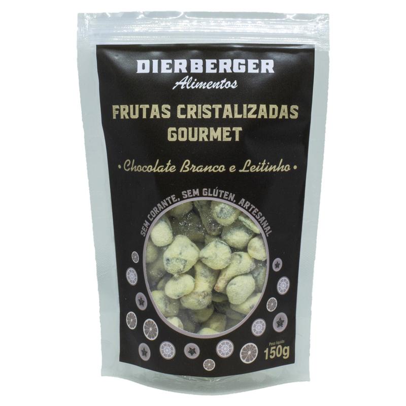 Frutas Cristalizadas Gourmet Chocolate Branco e Leitinho 150g ...