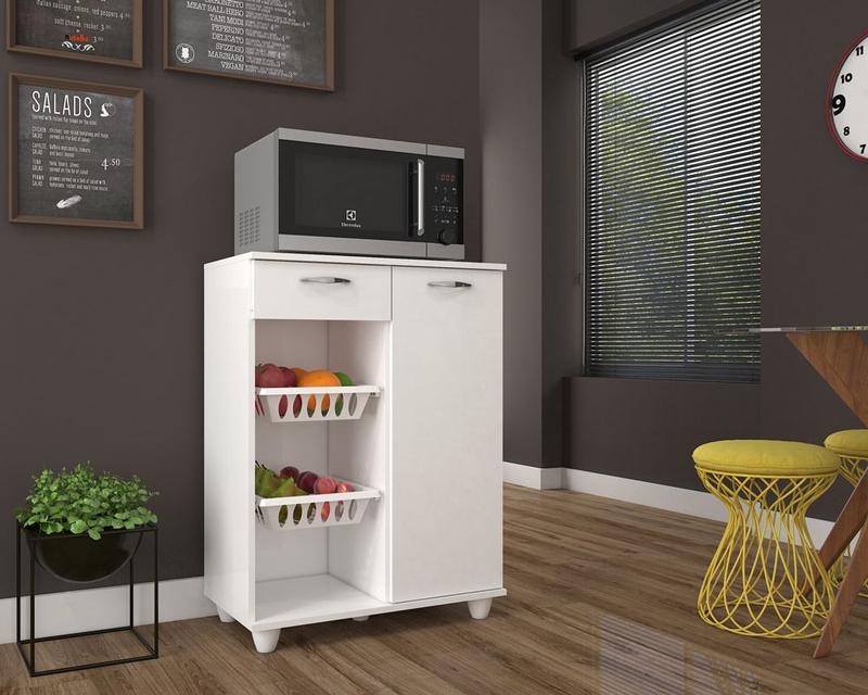 Fruteira e Balcão Erica Solare Branco - Fruteiras - Magazine Luiza