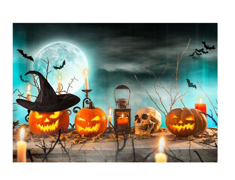 Fundo fotográfico Tecido Sublimado Newborn 3D Halloween 2,20x1,50 WFF ...