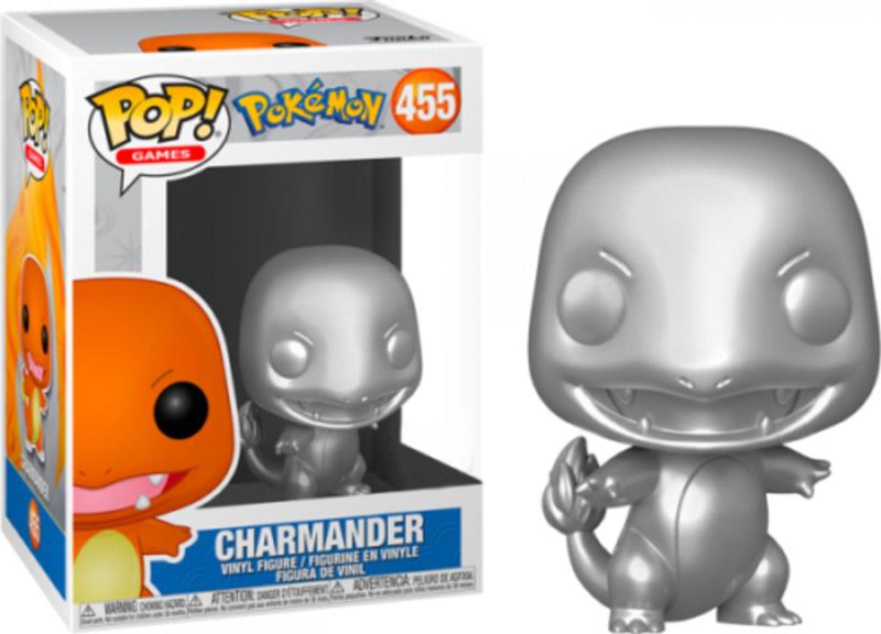 Funko Pop Charmander Silver 455 Pokemon 25th Anniversary - Funko ...