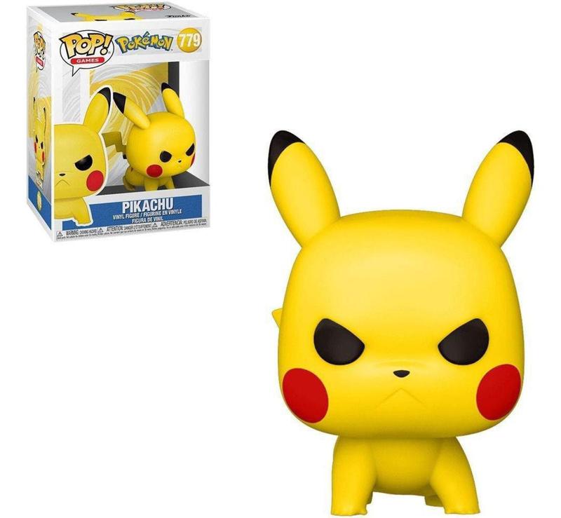 Funko Pop! Games Pokémon Pikachu Angry Crouching 779 - Funko - Magazine ...