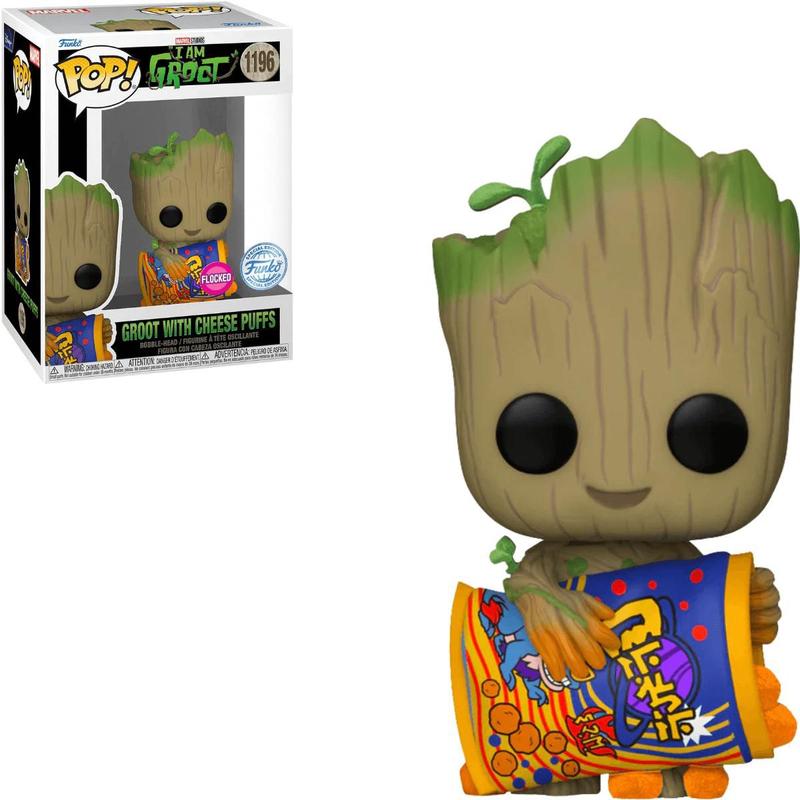 Funko Pop Groot Flocked 1196 Pop! Marvel I am Groot - Funko - Magazine ...