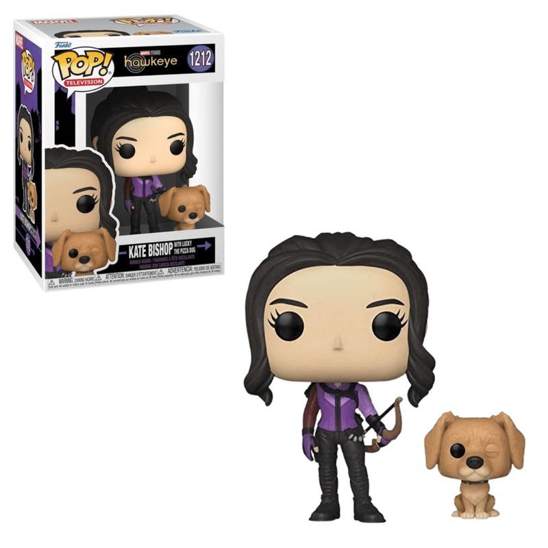 Funko Pop Kate Bishop w/ Lucky The Pizza Dog 1212 Hawkeye - Funko ...