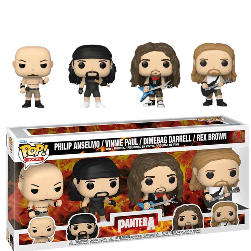 Funko Pop Pantera Philip Vinnie Dimebag Rex Pop! Rock Pack 4 - Funko ...