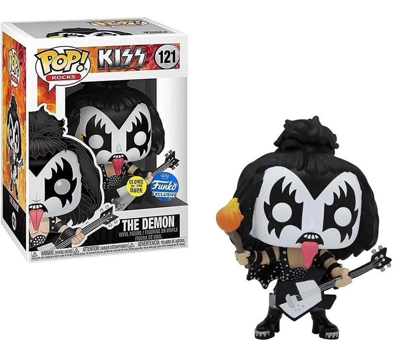 Funko Pop! Rocks: Kiss - The Demon 121 (Gene Simmons) Exclusive GITD ...