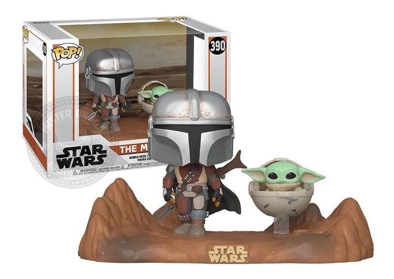 Funko Pop Star Wars Mandalorian & Baby Yoda 390 - Funko - Magazine Luiza