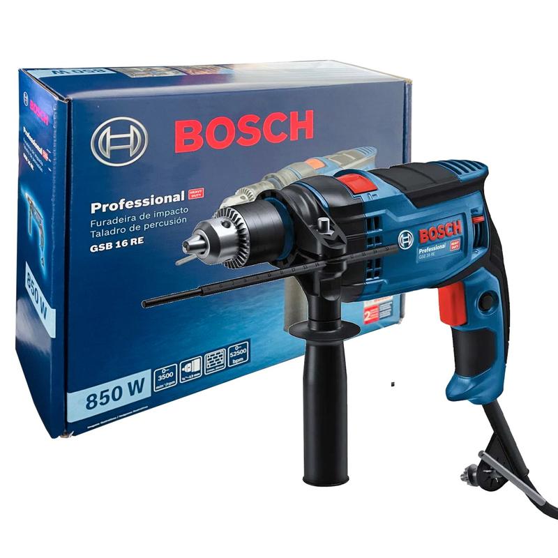 Furadeira de Impacto Profissional Bosch GSB 16 RE 850W Mandril 1/2 220v - 0 601 2B9 0E0 - Outros ...