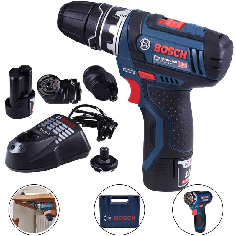 Furadeira/parafusadeira kit 5 em 1 a bat - gsr12v-15fc bosch ...