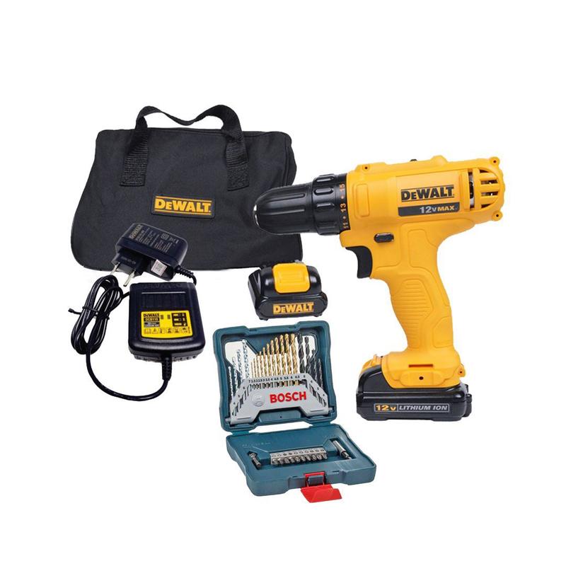 Furadeira Parafusadeira Prof 12v Biv Dewalt Dcd700c2 + Acess ...