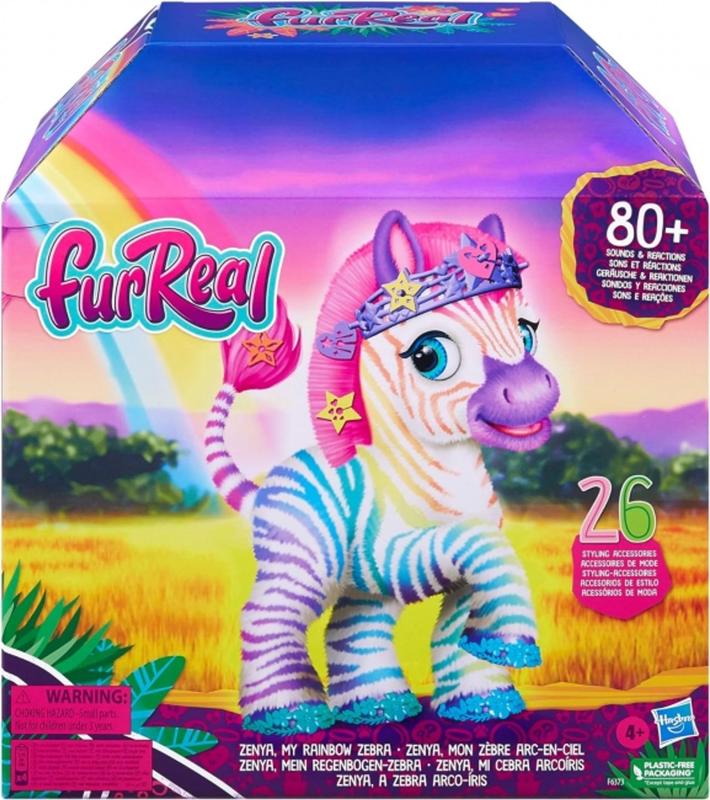 Furreal Zenya , Minha Zebra Arco Iris - Hasbro - Pelúcia - Magazine Luiza