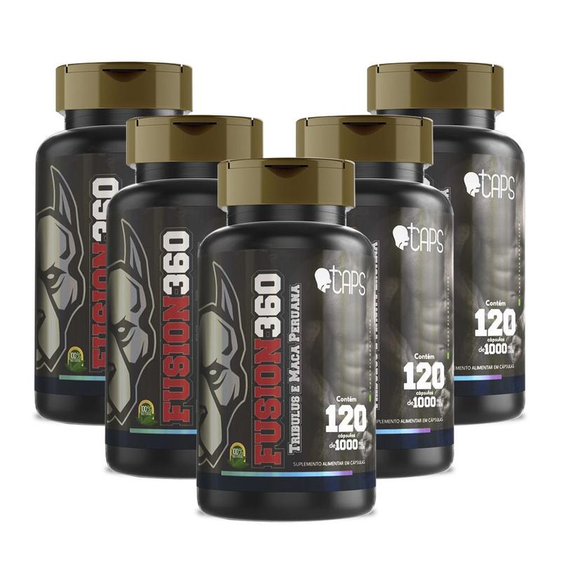 FUSION 360 - 1000mg (120 Cápsulas) +CAPS (5) - Ômega 3 / Óleo de Peixe ...