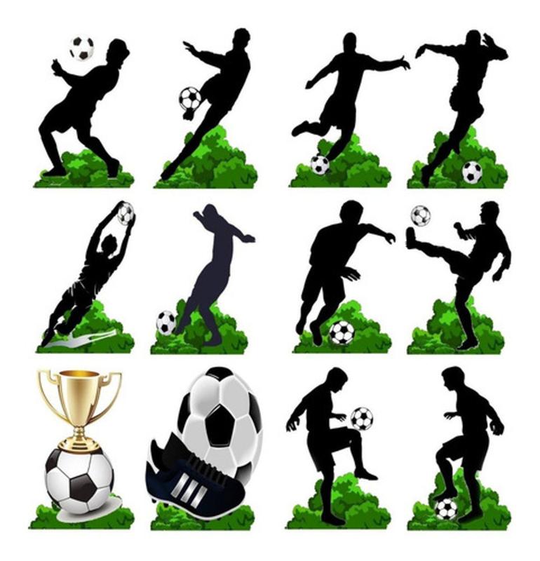 Futebol Novo - 10 Displays De Festa De 20cm Totens Ref01 - RS Displays ...