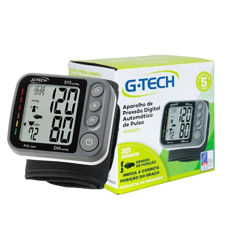 G-Tech Aparelho De Pressão Digital Automático De Pulso - GP450SP ...
