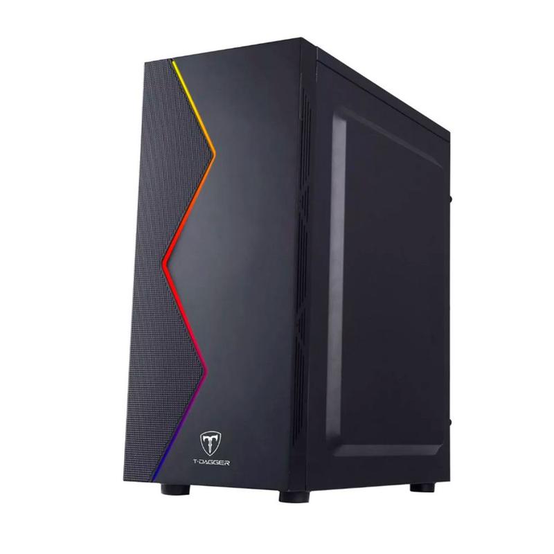 Gabinete Gamer T-Dagger TGC-P03B Mid Tower Preto Led RGB - Balcão para ...