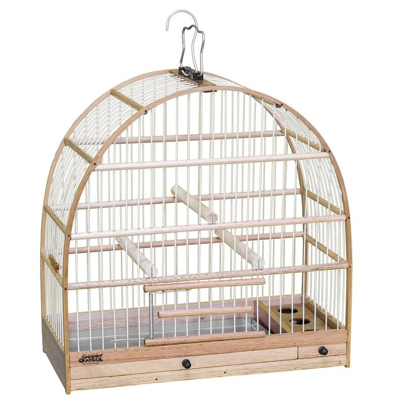 Gaiola Arco De Madeira e Fibra Para Canários Quatiguá N 01 - Outros Pet ...