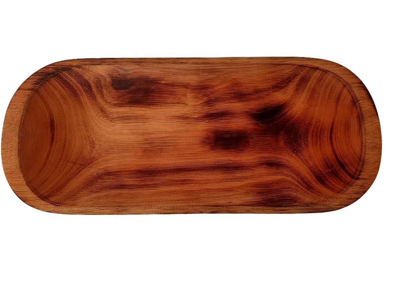 Gamela Grande Madeira Maciça Para Churrasco Salgar Servir - Artesanal ...