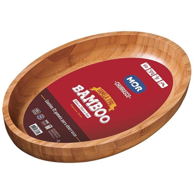 Gamela Oval Bamboo 33x23 cm - Gamela - Magazine Luiza