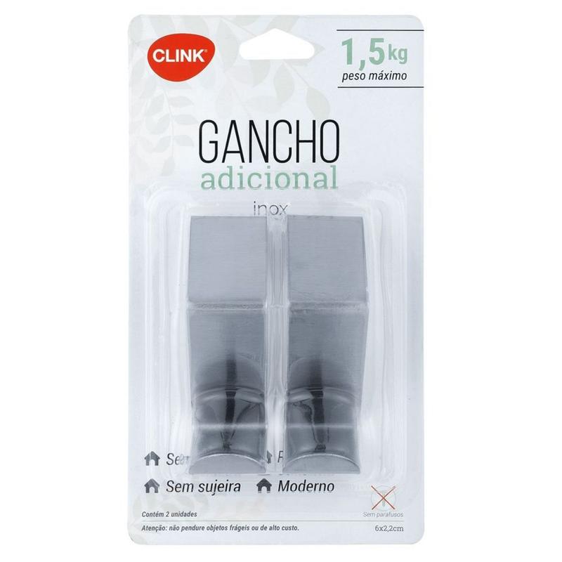 Gancho Adicional Em Inox - Gancho - CLINK - Gancho - Magazine Luiza